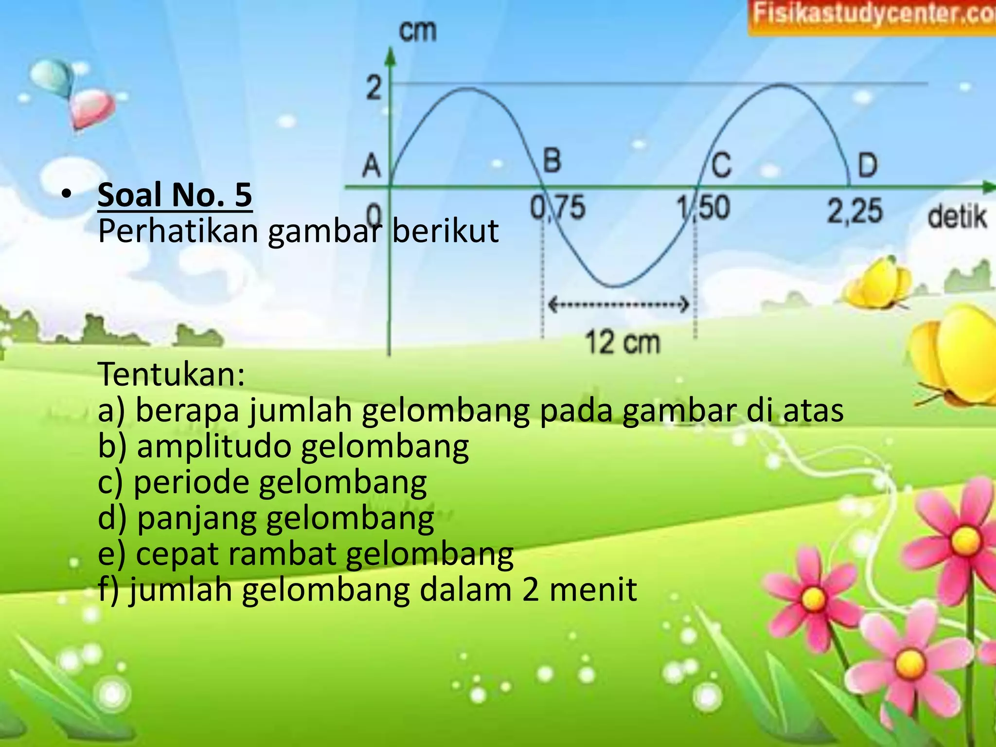 Contoh soal jawab gelombang | PPTX