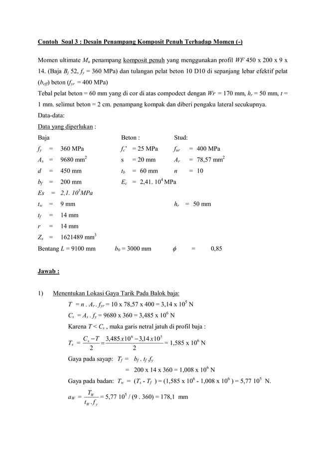 Contoh soal komposit | PDF