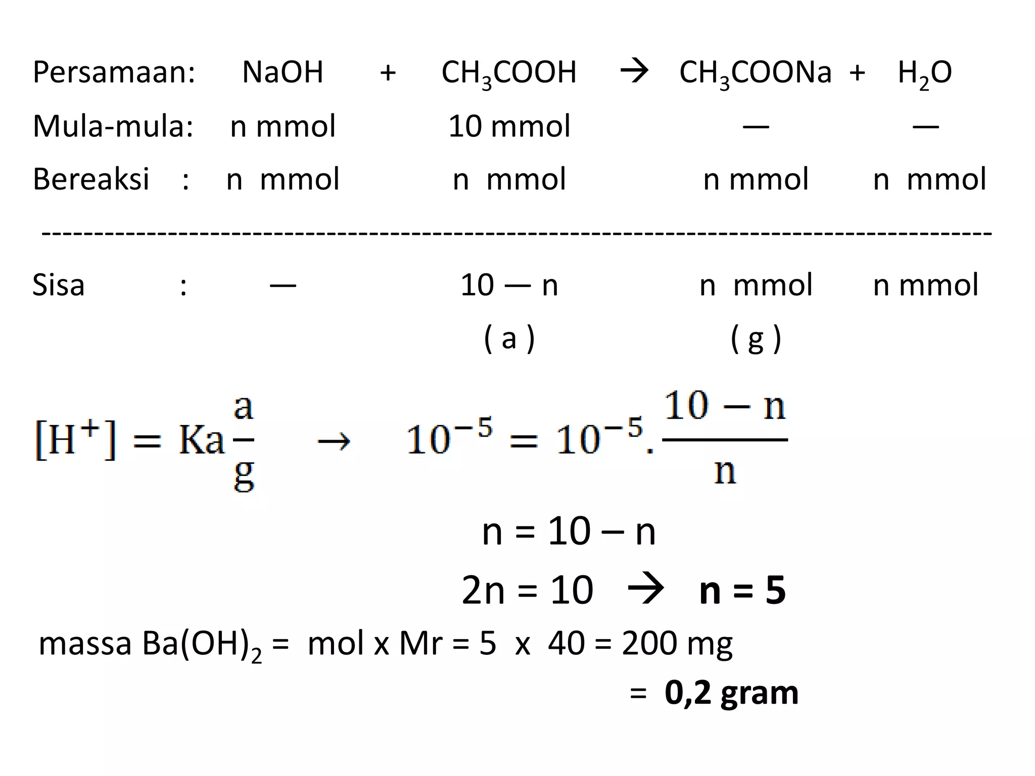 Contoh soal larutan penyangga | PPTX