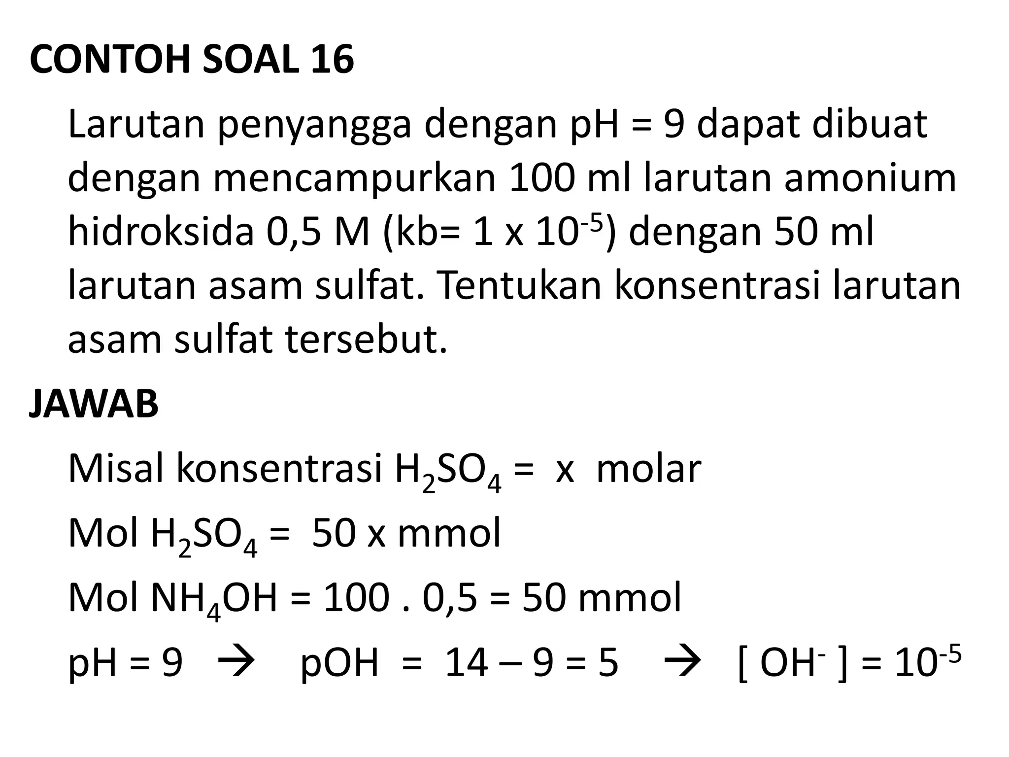 Contoh soal larutan penyangga | PPTX