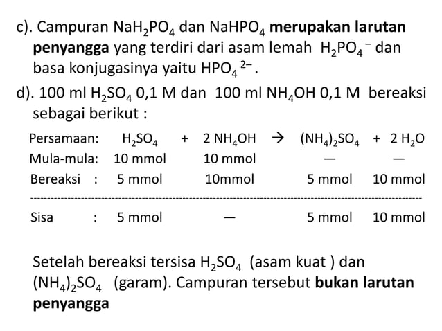 Contoh soal larutan penyangga | PPTX