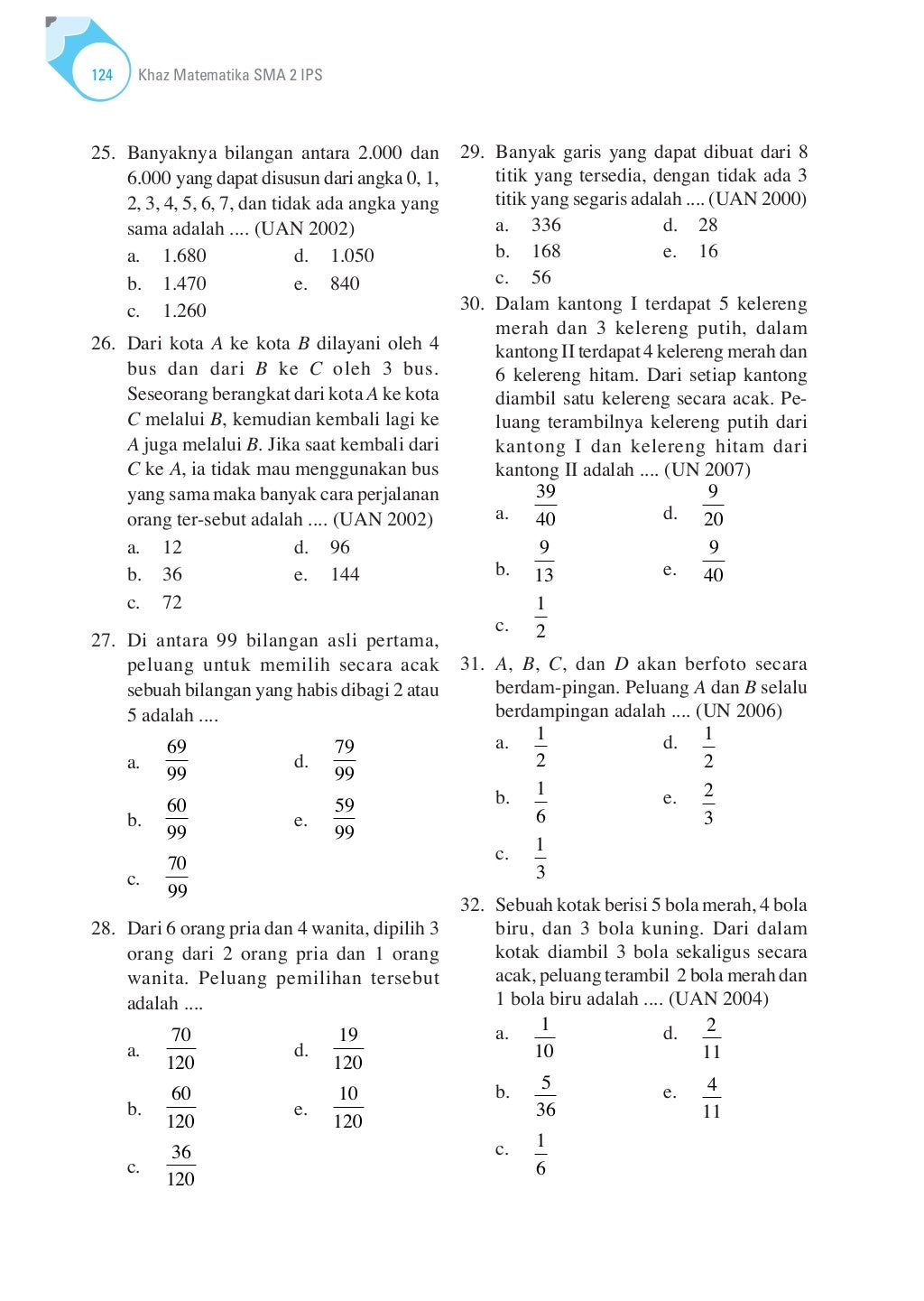 Contoh soal matematika