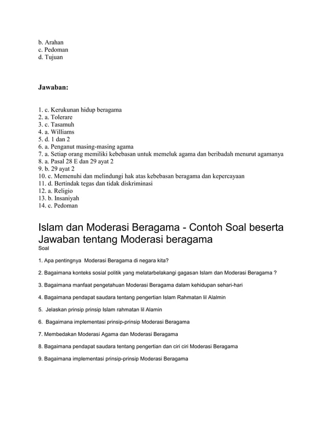 Contoh Soal PG Tentang Moderasi Beragama.docx