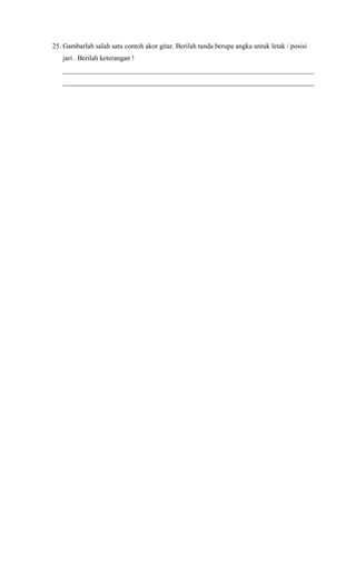 CONTOH SOAL PTS SDBD KELAS VI SEMESTER 2 | PDF