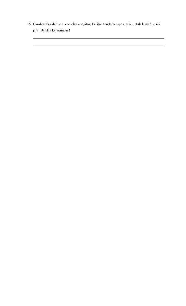 CONTOH SOAL PTS SDBD KELAS VI SEMESTER 2 | PDF