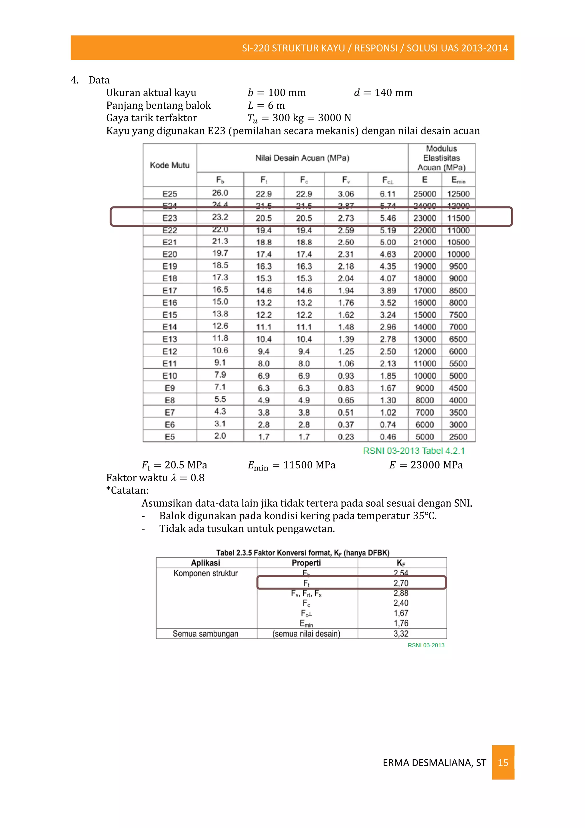 Contoh soal struktur_kayu | PDF