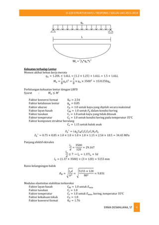 Contoh soal struktur_kayu | PDF