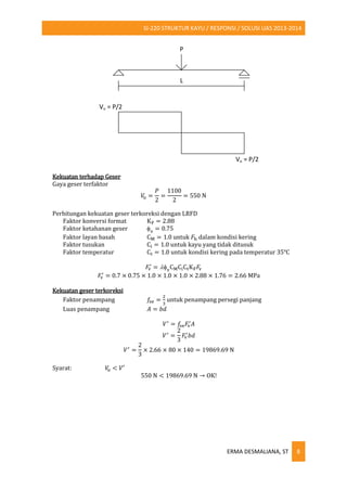 Contoh soal struktur_kayu | PDF