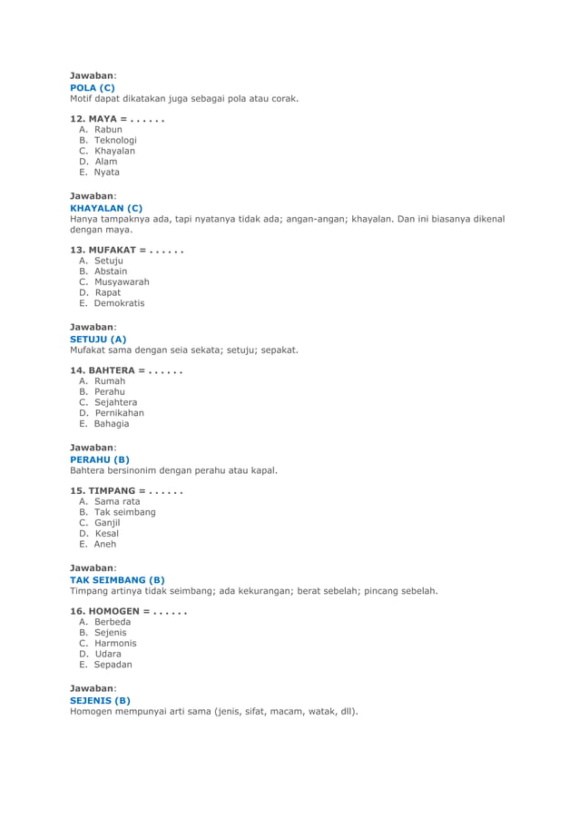 Contoh Soal TPA Persamaan Kata (Sinonim) BAGIAN 2.pdf