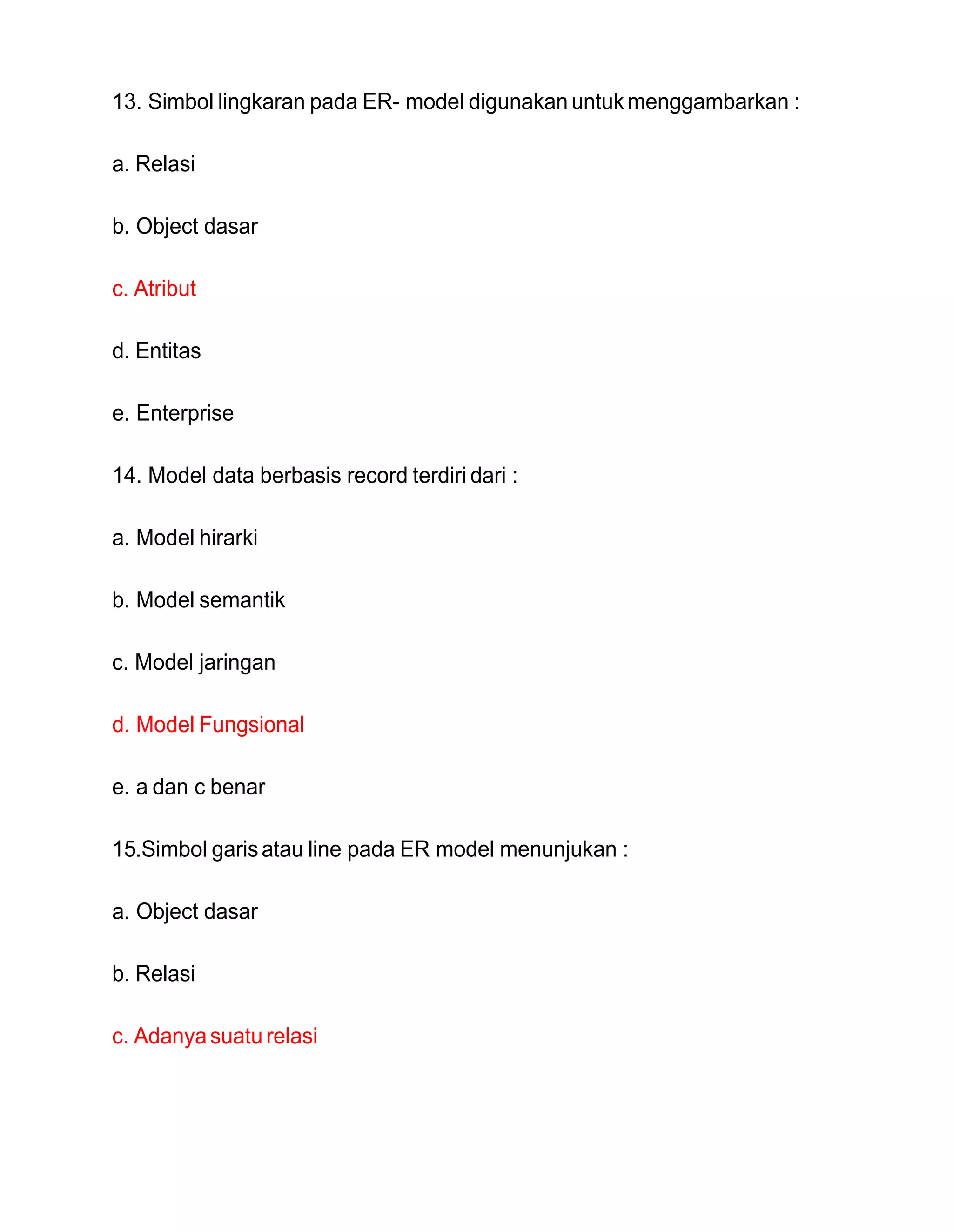 Contoh soal uts perancangan basis data | PDF