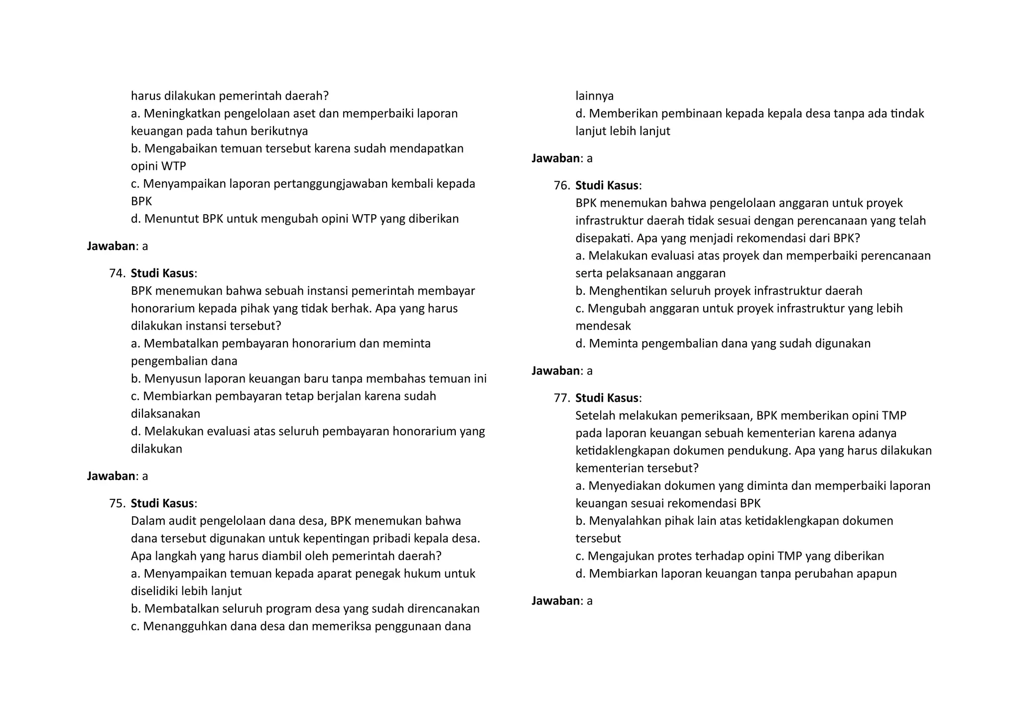 Contoh Soal Soal UU NO 15 2004 lengkap.pdf