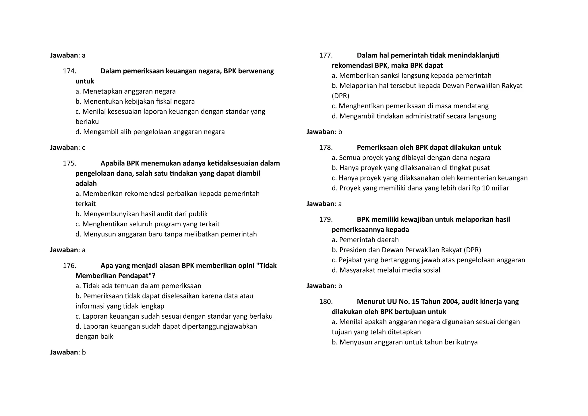 Contoh Soal Soal UU NO 15 2004 lengkap.pdf