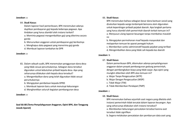 Contoh Soal Soal UU NO 15 2004 lengkap.pdf