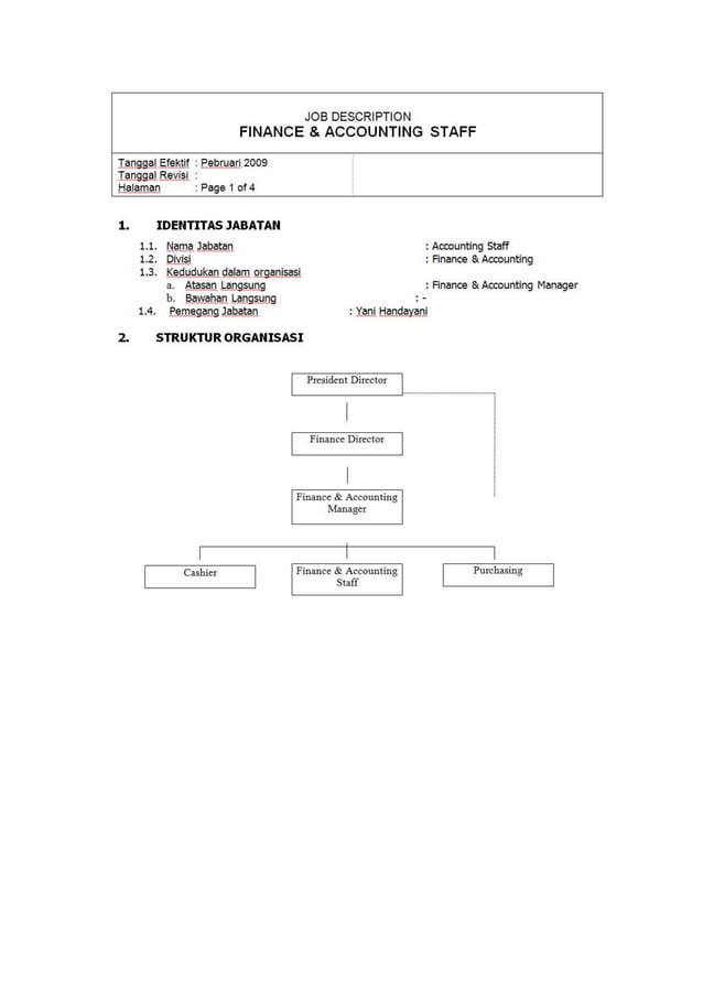 Contoh SOP Finance dan Akunting | PDF
