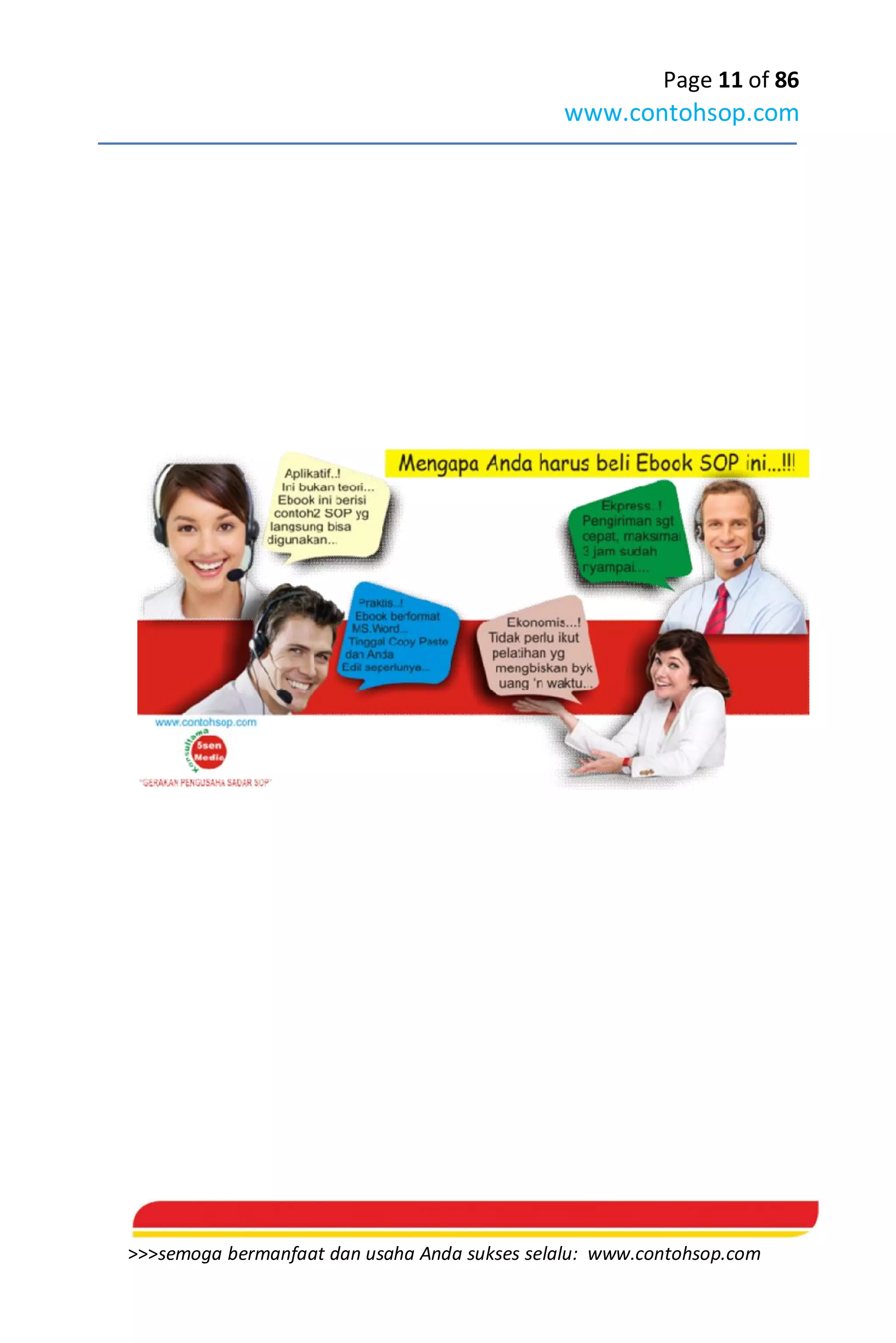 Contoh SOP Layanan Customer Toko Tetail | PDF