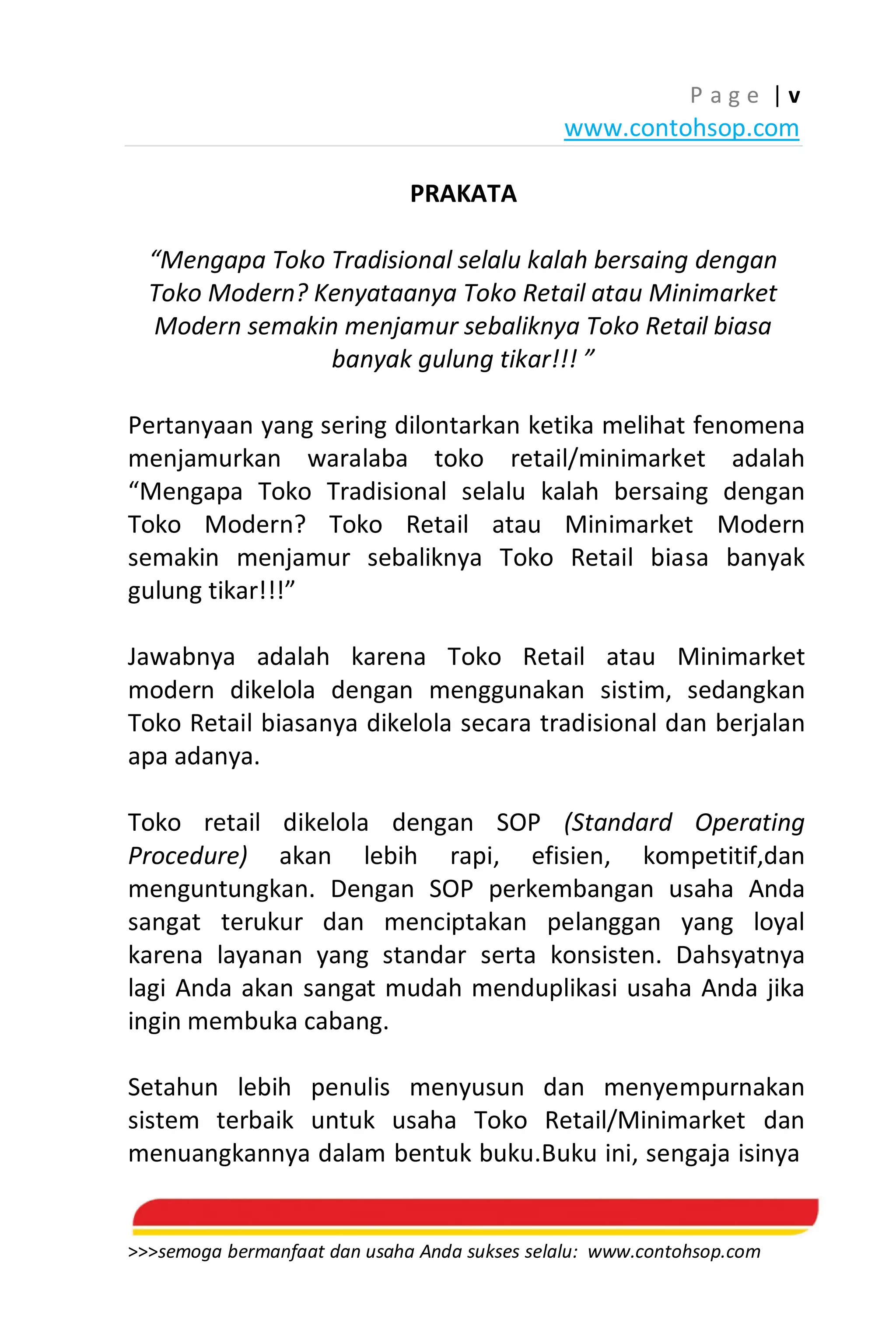 Contoh SOP Layanan Customer Toko Tetail | PDF
