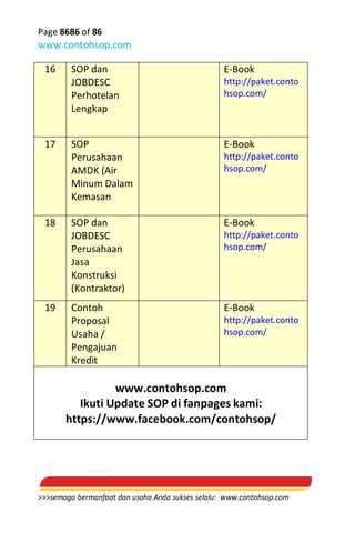 Contoh SOP Layanan Customer Toko Tetail | PDF