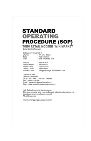 Contoh SOP Layanan Customer Toko Tetail | PDF