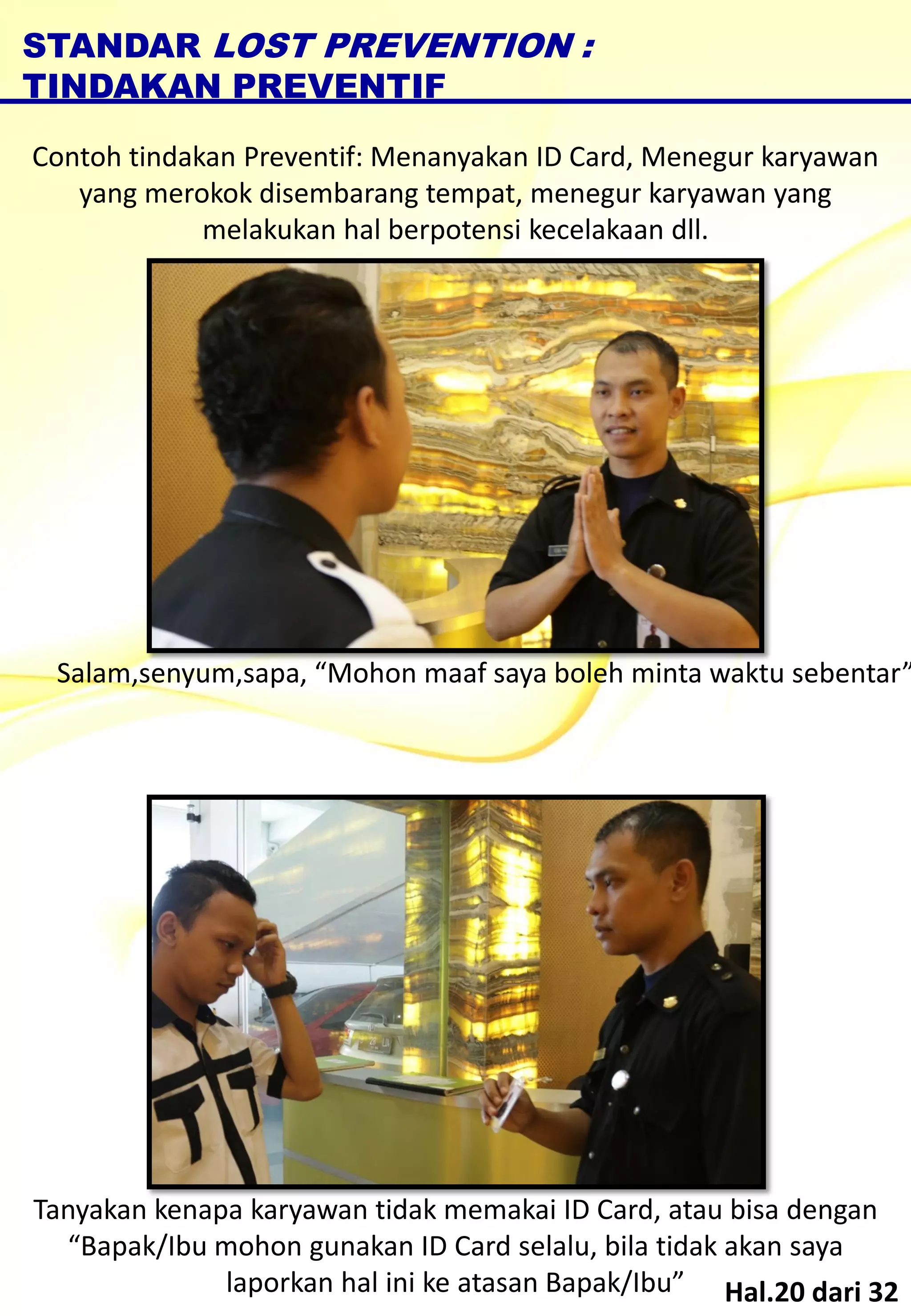 Contoh sop security pengamanan - code of conduct | PDF