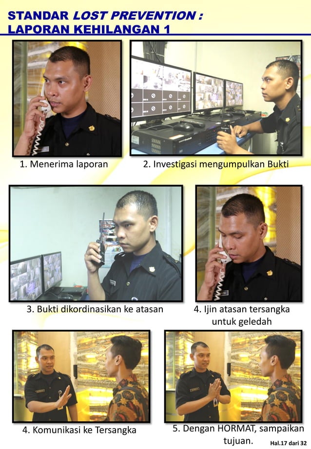 Contoh sop security pengamanan - code of conduct | PDF