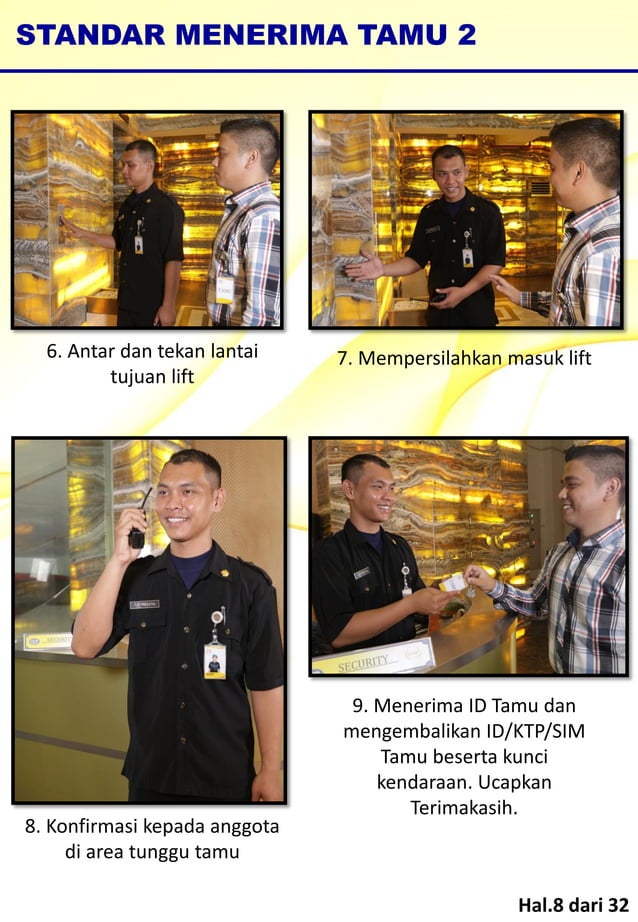 Contoh sop security pengamanan - code of conduct | PDF