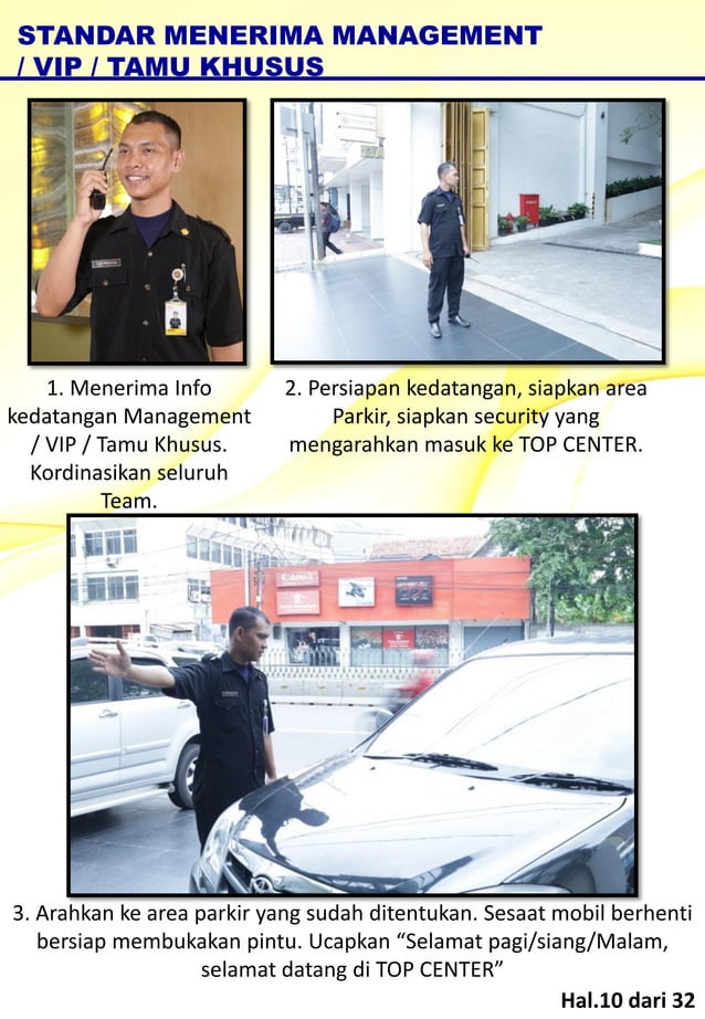 Contoh sop security pengamanan - code of conduct | PDF