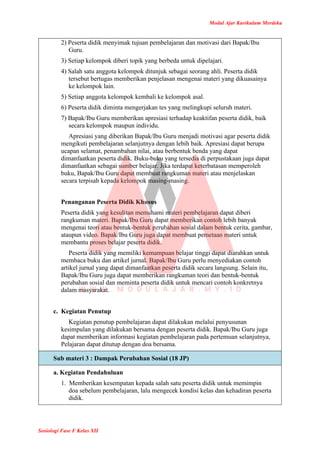 Modul Ajar Sosiologi Kelas 12 Kurikulum Merdeka | PDF