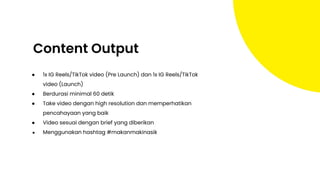 Contoh Template SOW untuk Influencer Marketing | PDF