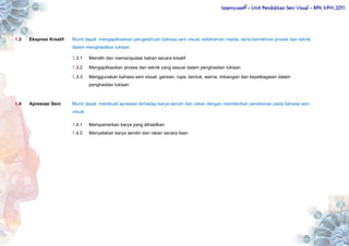 Contoh std pembelajaran tahun 2 - menggambar -lukisan | DOC