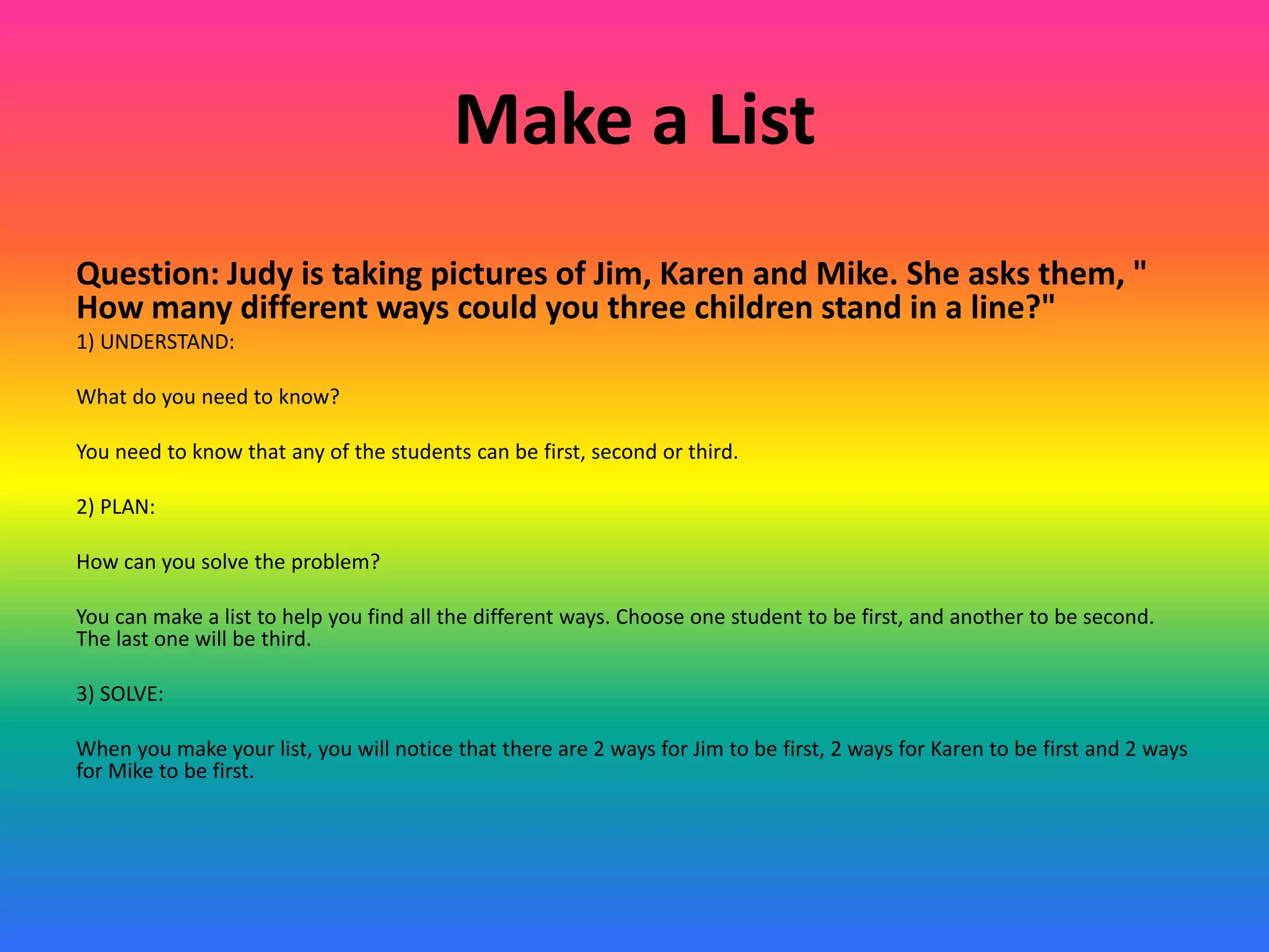 Contoh strategi penyelesaian masalah dalam polya’s model | PPTX