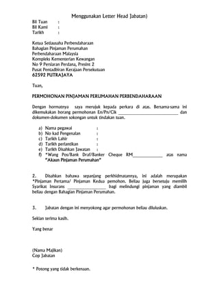 Contoh suratiringan | PDF