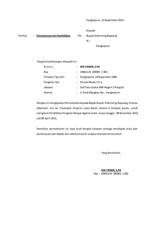 Contoh Surat Permohonan Bon - ElsaaddHuang