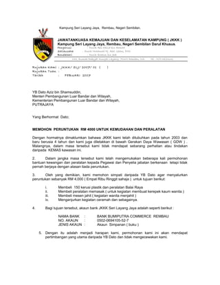 Contoh surat rasmi. | DOC