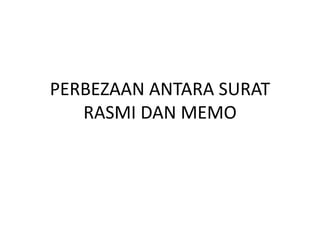 Contoh surat rasmi | PPTX