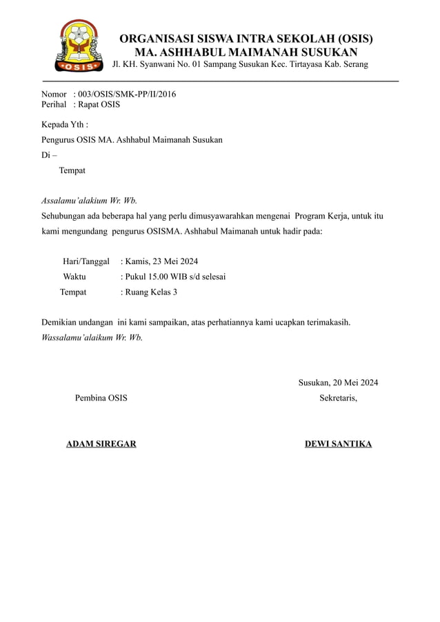 Contoh Surat Undangan Rapat Osis SMK.docx