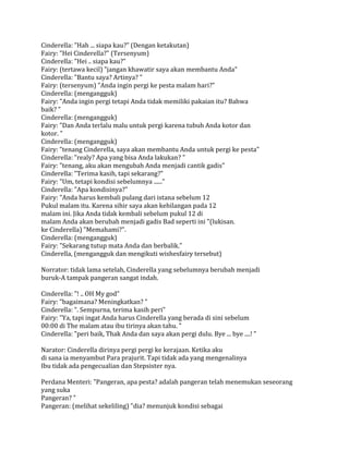 Contoh teks drama bahasa inggris | DOCX