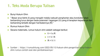 Contoh Teks Moda pada Pelajaran Fisika.pptx