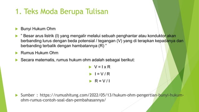 Contoh Teks Moda pada Pelajaran Fisika.pptx