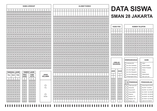 Contoh template danreport ljk smk | PDF