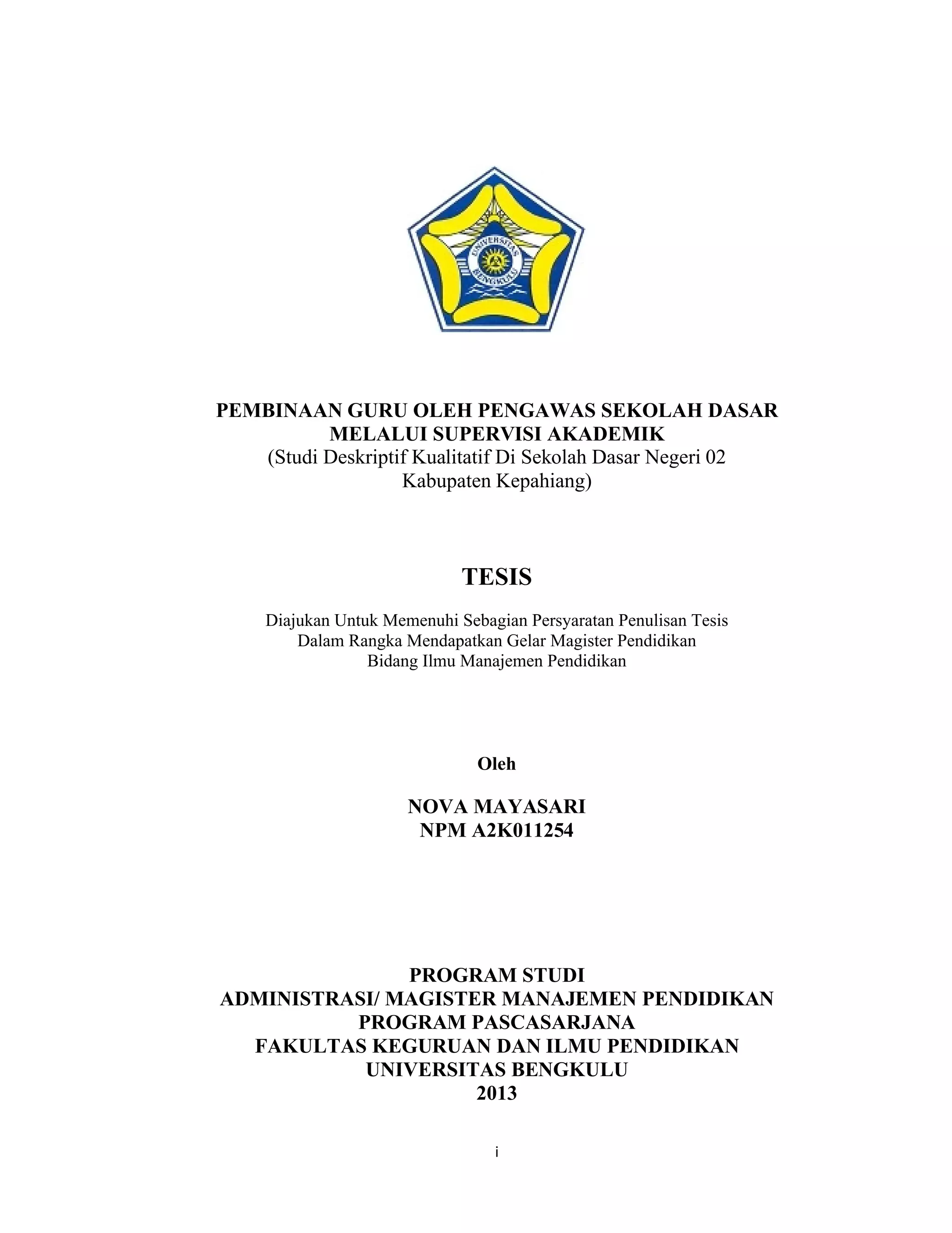 Contoh tesis | PDF
