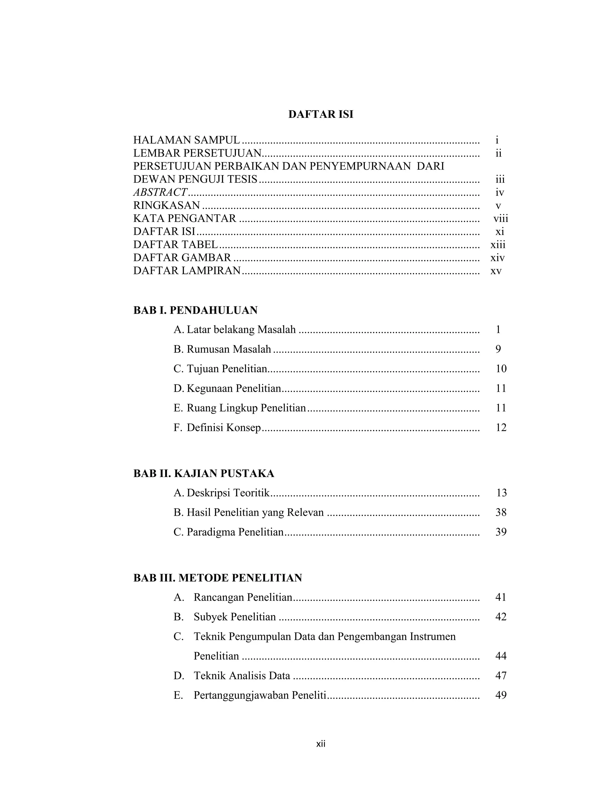 Contoh tesis | PDF