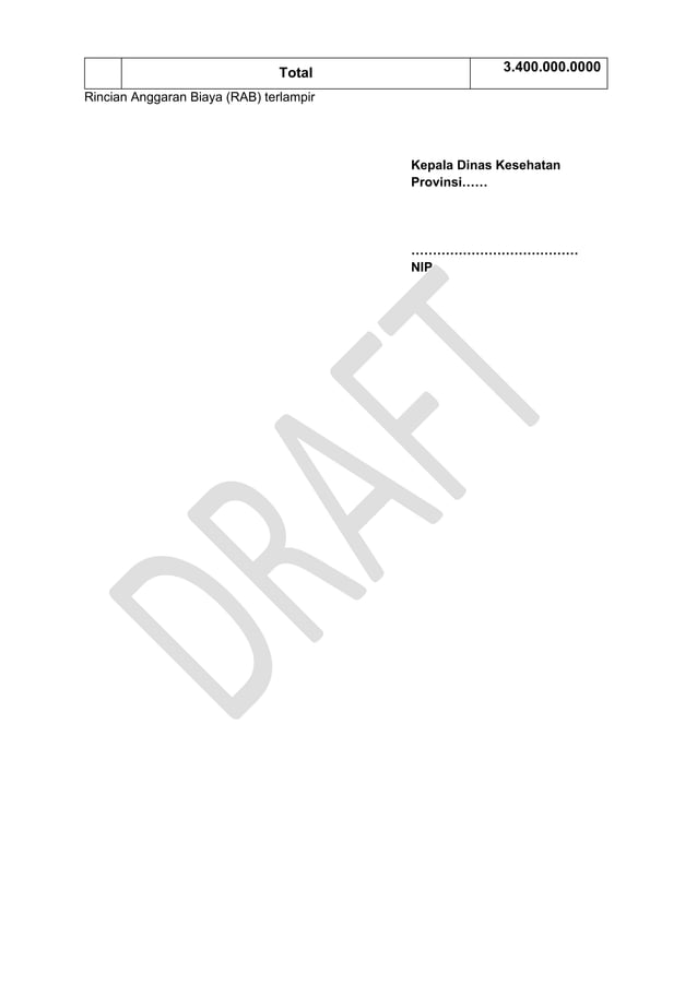 Contoh TOR (Term of Reference) Pelaksanaan Kegiatan Bantuan BOK | PDF