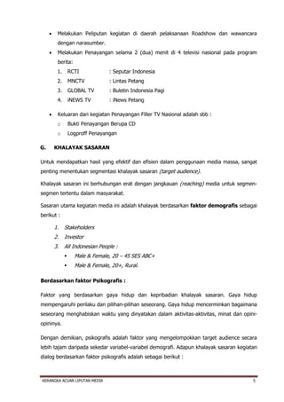 Contoh TOR Liputan FGD | PDF