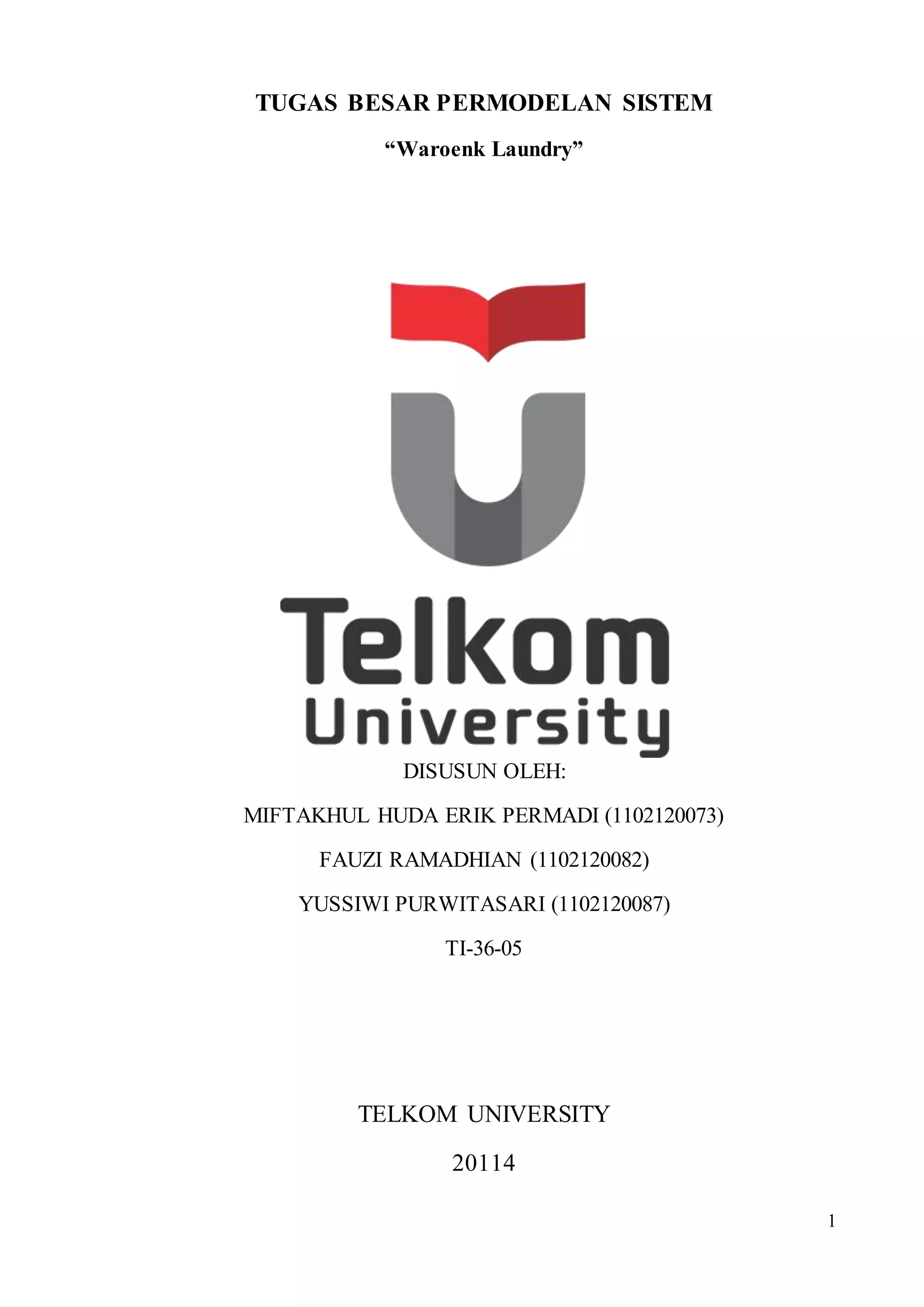 Contoh tugas besar pemodelan sistem | DOCX