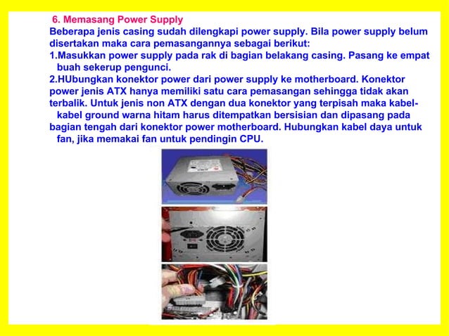 Contoh tugas mulok merakit komputer | PPT