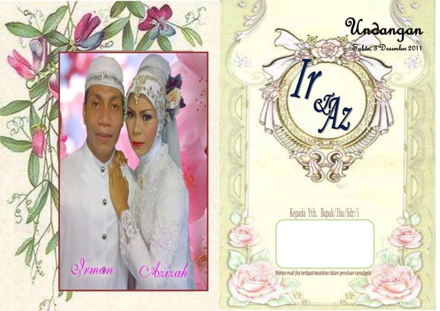 Contoh undangan nikah | DOC