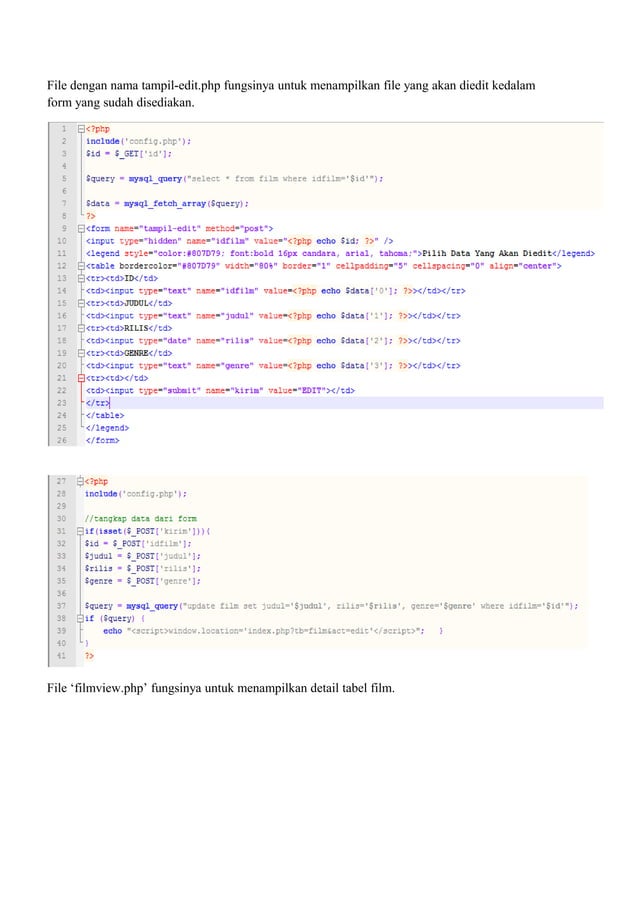 Contoh website crud yang dapat mengenerate file xml | DOC