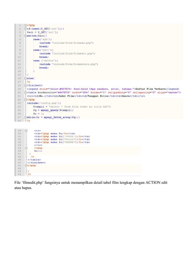 Contoh website crud yang dapat mengenerate file xml | DOC