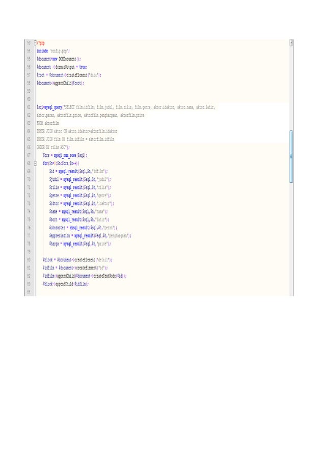 Contoh website crud yang dapat mengenerate file xml | DOC