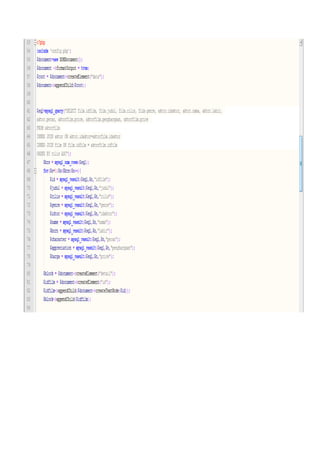 Contoh website crud yang dapat mengenerate file xml | DOC